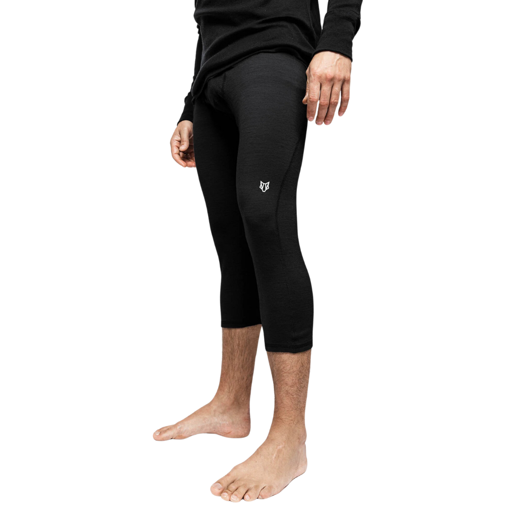 Woolf Merino Roni 3/4-Hose Schwarz – Stoked Boardshop